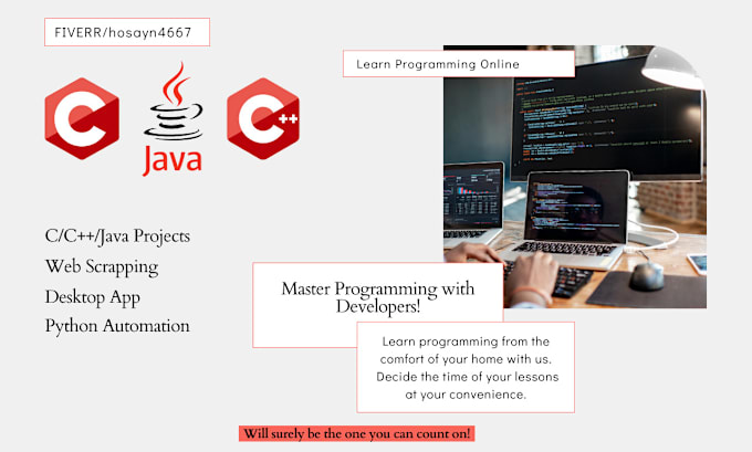 Teach Cpp C Java Oop Python And Data Structure By Hosayn Fiverr