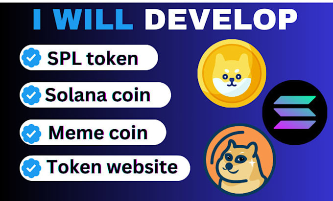 Develop Spl Token Solana Coin Meme Coin Token Website On Raydium Or