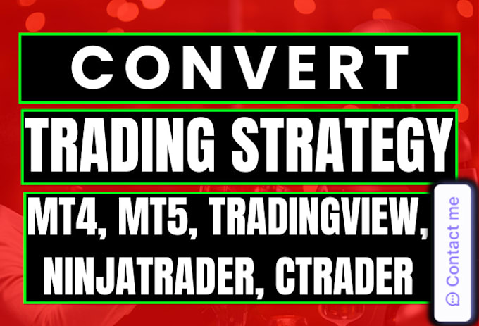 Convert Tradingview Pinescript To Ninjatrader 8 And Mt4 Mt5 By Franchoo