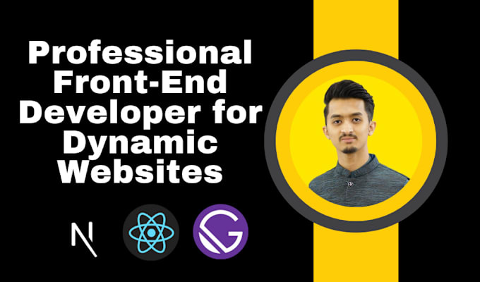 Develop Custom Frontend Design Using Reactjs Nextjs Gatsbyjs By