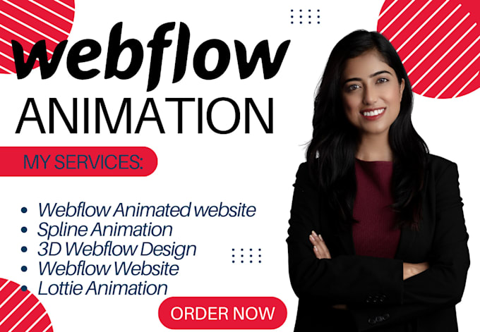 Create D Interactive Webflow Website Spline Lottie Scrolling Animation