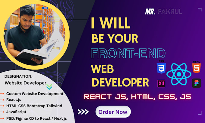 Be Your Best Front End Web Developer Using React Js Html Css Bootstrap