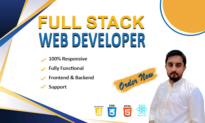 Be A Full Stack Website Developer To Design And Build Custom Websites