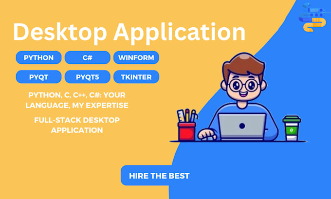 Create Desktop Application Using Csharp Python Pyqt Wpf And