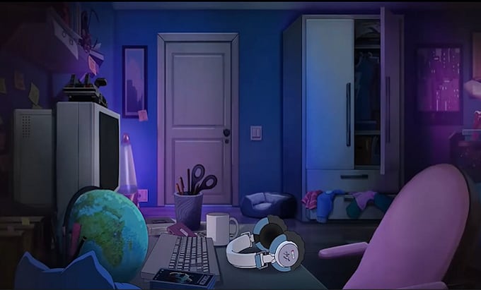 Create Lofi Loop Animation Illustration And Animated By Almabelly