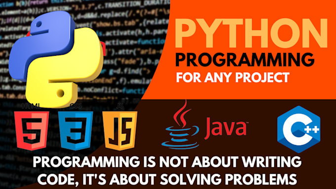 Code C Cpp Python Projects Write Java Coding And Programming Tasks