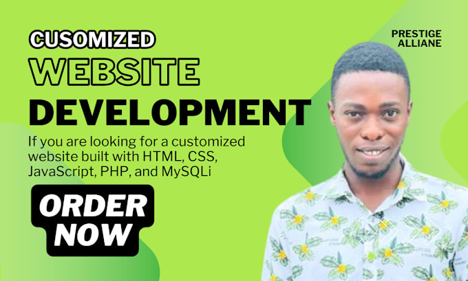 Design And Develop Custom Html Css Js Php Mysqli Website