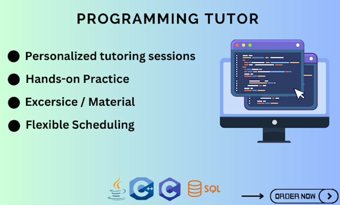 Tutor Sql Python Java Cpp C Programming Custom Scripts Assignments