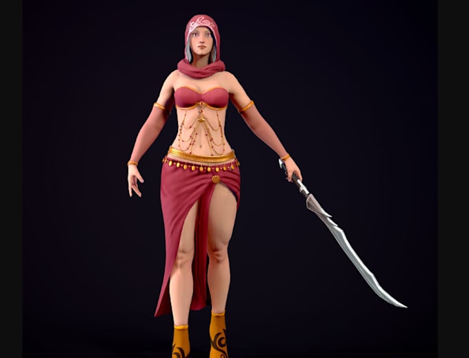 Polycount 3d Model 2d To 3d Realistic Character Clean Topology Ue5