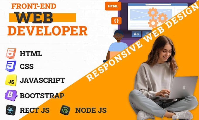 Do Front End Web Development Using Html Css Bootstrap React By Fs