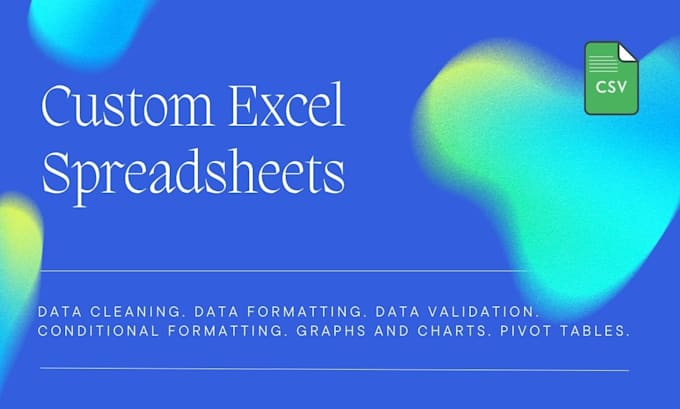 Create Custom Spreadsheets In Excel By Jaymini Chauhan Fiverr