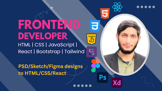 Be Your Front End Web Developer Using React Js Html Css Js By Salman