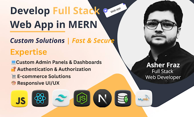 Develop Custom Mern Stack Web Application React Js Next Js Node Js Mongodb By Asherfraz
