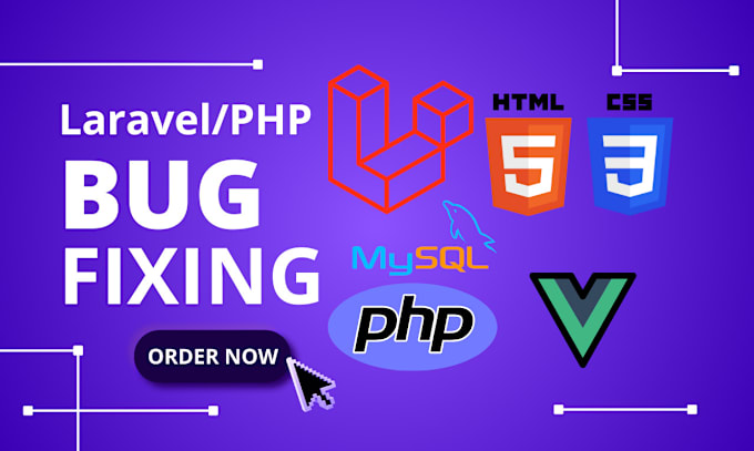 Fix Laravel Php Mysql Vuejs Html Css Website Bugs By Walidraiis