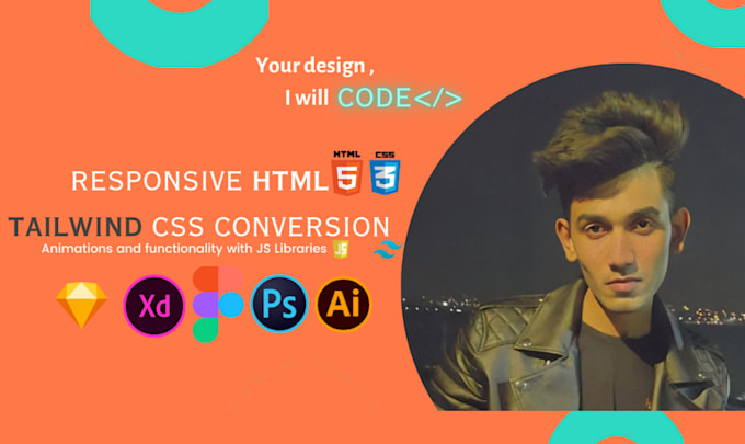 Convert Figma To Html Psd To Html Xd To Html Responsive By Shady061