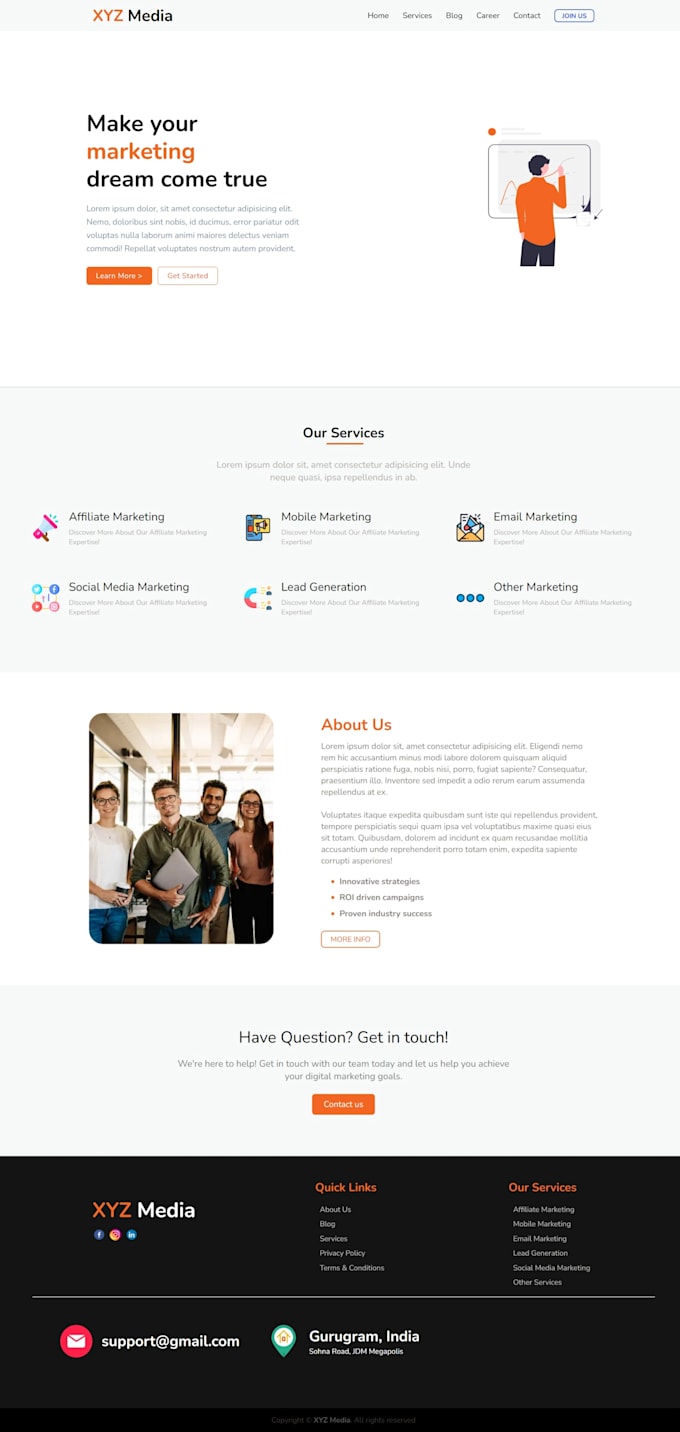 Do Front End Web Development Using Html Css Tailwind React Js By