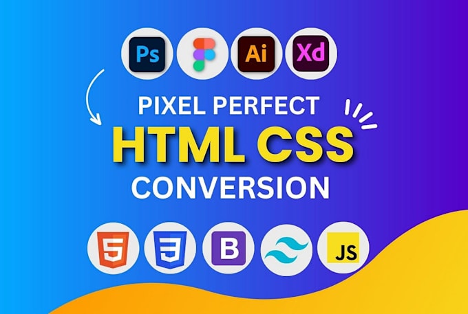 Figma To Html Xd To Html Psd To Html Bootstrap Tailwind Css Html