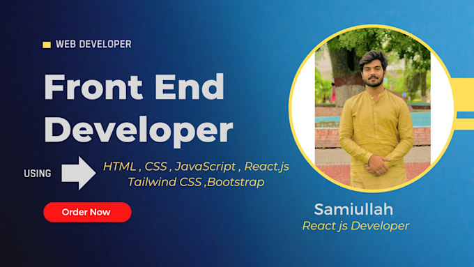 Do Front End Web Development In React Js By Samiullahkamboh Fiverr