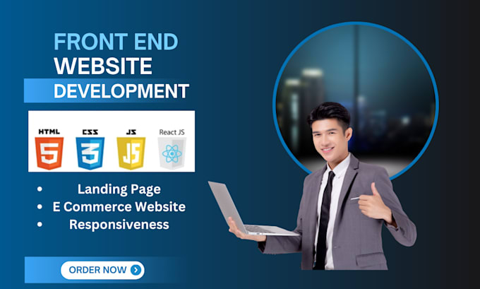 Be Your Front End Web Developer Using Html Css Bootstrap And Js By Websitesbyahmad Fiverr