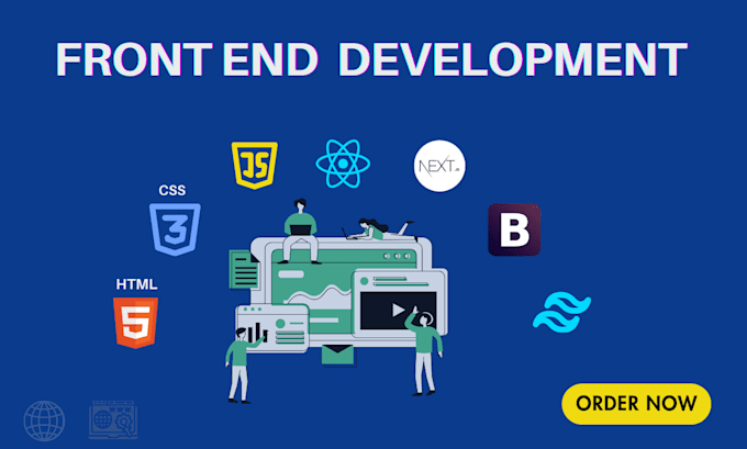 Be Your Front End Developer Using Html Css Javascript Tailwind And
