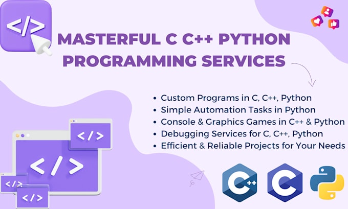 Develop Projects Debug Code And Automate Tasks In C Cpp And Python