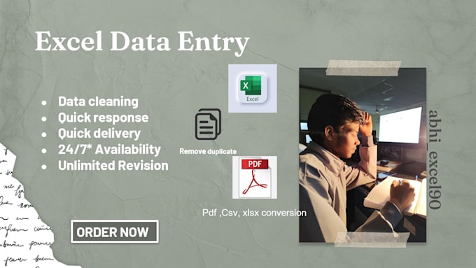 Clean Merge Visualize And Analyze The Excel Data By Abhi Excel90 Fiverr