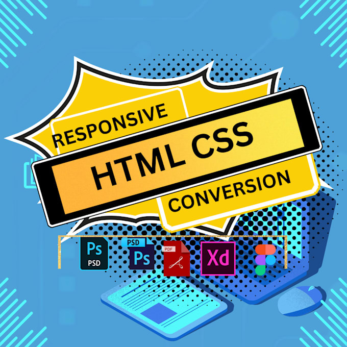 Convert Figma Psd Xd Pdf Sketch To Html Css Responsive Web By Md