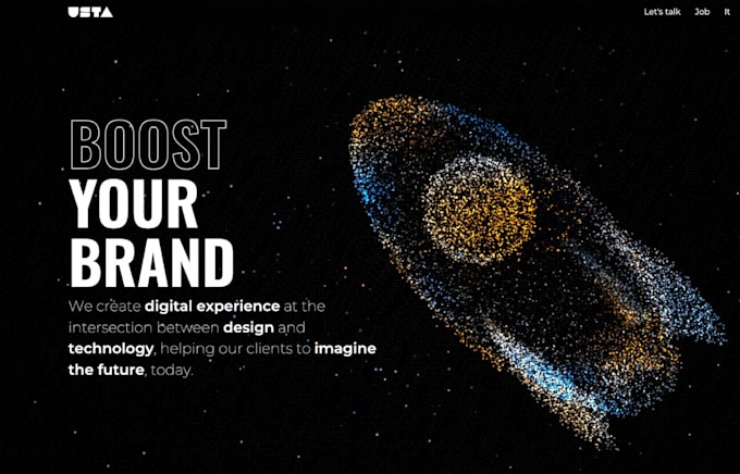 Design D Animated Website Homepage D Model Threejs D Web Animation