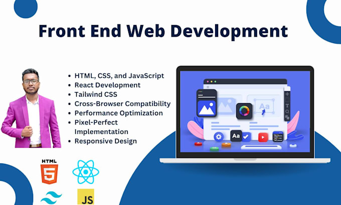Be Your Frontend Web Developer Using React Html Css Tailwind