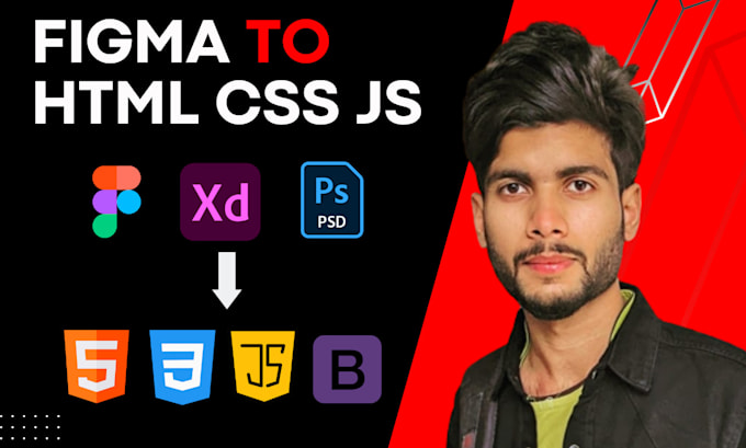 Convert Figma To Html Psd To Html Xd T Html Css Bootstrap And