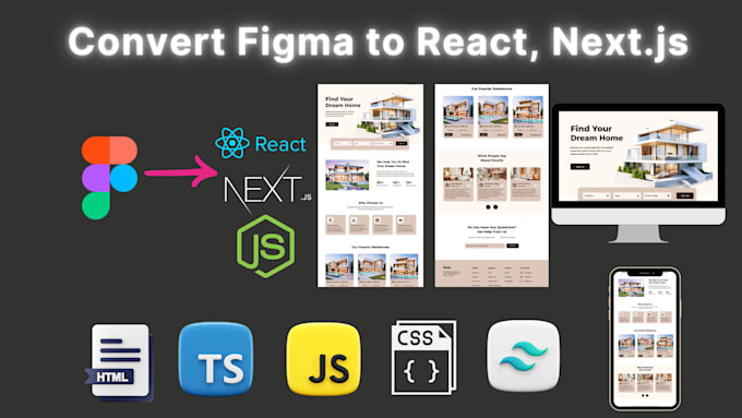 Convert Figma To React Js Figma To Next Js With Tailwind By