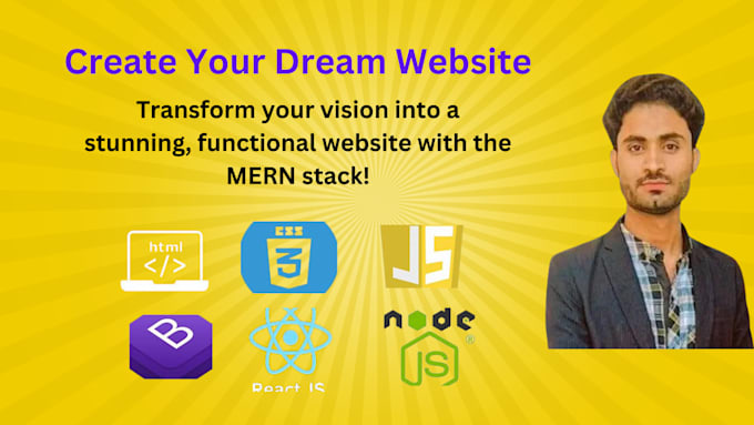 Front End Web Developer In Html Css Bootstrap React Js Vue Website