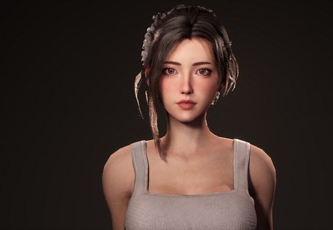 Texture Human Model Ue5 Game Character Rig3d Vrm Nsfw Model Texture
