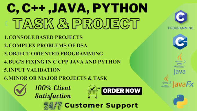 Create Your C Cpp C Sharp Java And Python Programming Projects By