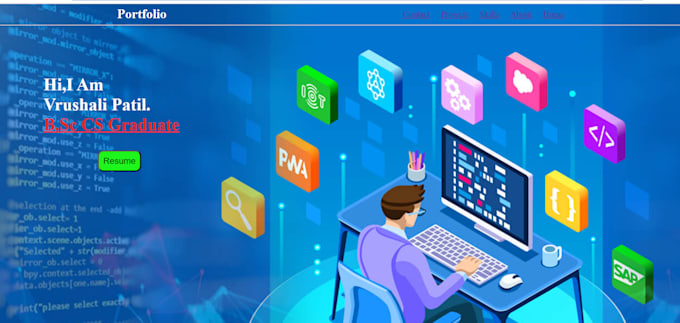 Design Front Pages Using Html Css And Javascript By Vrushali Coder Fiverr