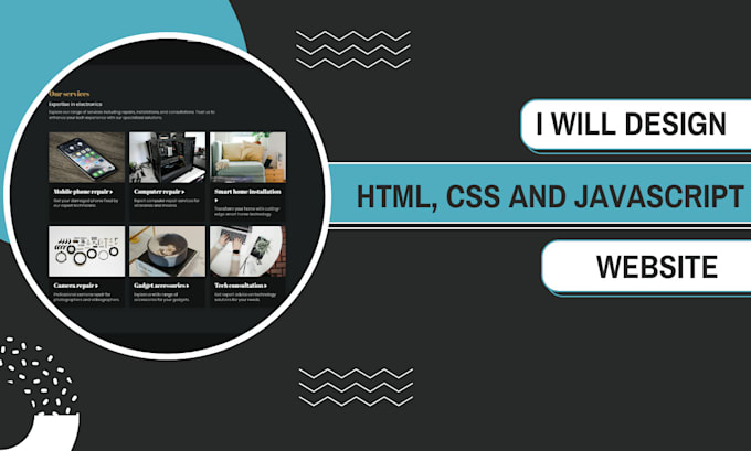 Create A Custom Html Css Website Responsive Html Css Website By Emma