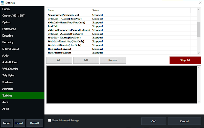 Adjust Or Fix Your Vmix Scripts By Mt12ww Fiverr
