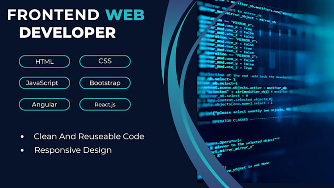 Be Your Frontend Web Developer Using Html Css Js Bootstrap Angular