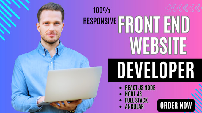 Be Your Frontend Web Developer Using Html Css Javascript React Js