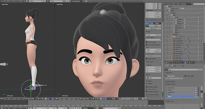 Rig Animaze 3d Model Hwonder Dynamic Weight Paint Facial Rig Control