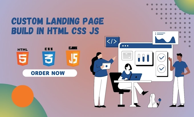 Create Responsive Design Landing Page Using Html Css Js By Mzoh Waqar