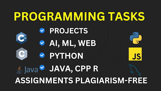 Do Python Programming Assignment Ai Ml Web Bots Java Cpp R And