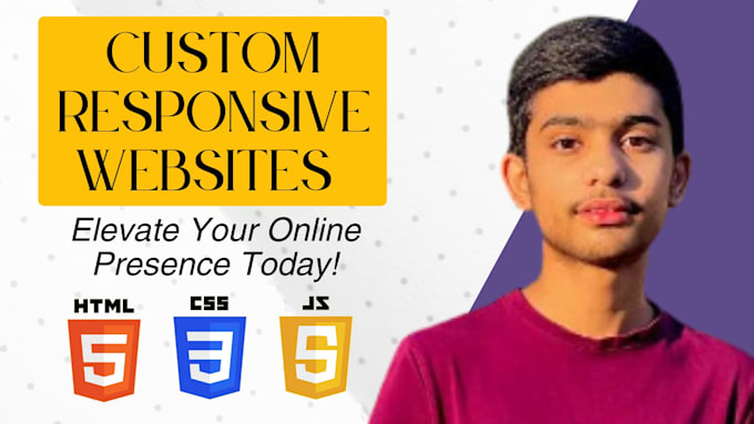 Do Custom Front End Design With Html Css Javascript By Frontendcrafter