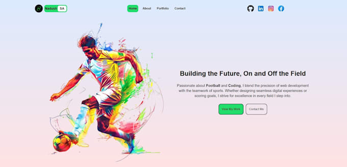 Create Custom React Or Nextjs Portfolio Websites By Nadushsa Fiverr