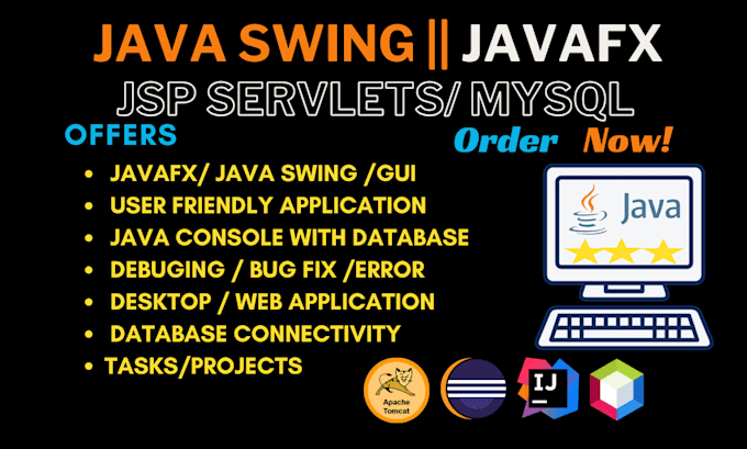 Do Java Swing Javafx Jsp Servlets Oop Mysql Jdbc And Console App