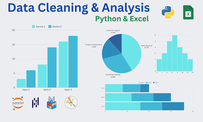 Do Data Cleaning Statistical Analysis Visualizations In Python Excel