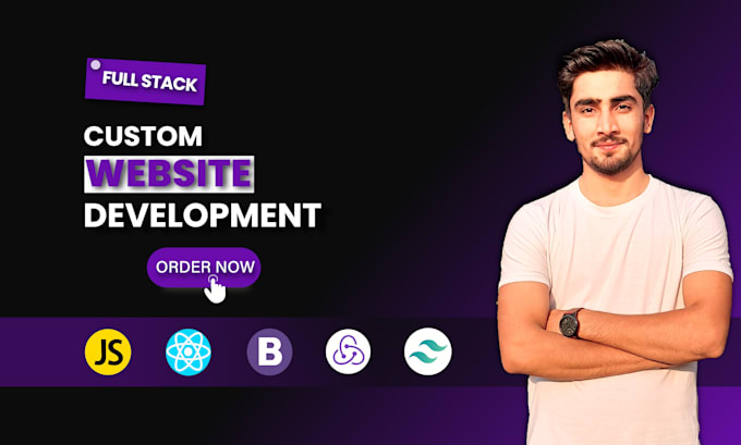 Develop Custom Websites Using Html Css Js And React Js By