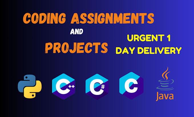 Do Coding Assignments And Projects In C Cpp Python Java And C Sharp
