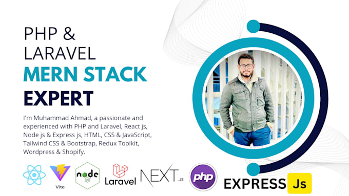Develop And Customize Your Website Using Php Laravel React Js Node