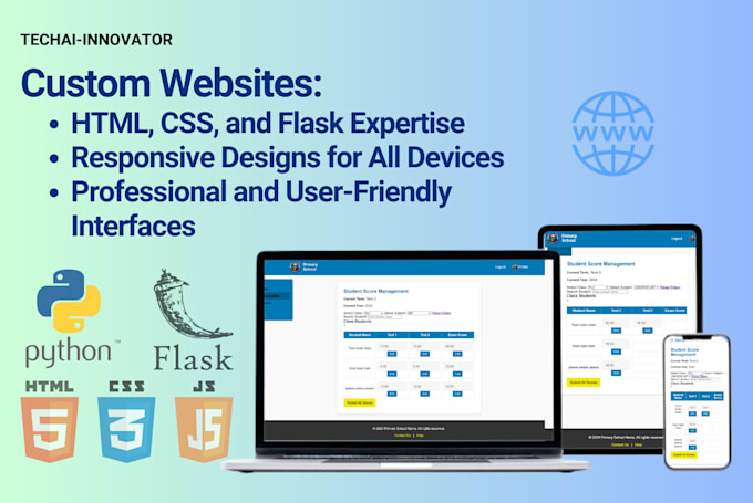 Create Custom Web Applications With Python Flask Html And Css By